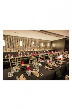 6FT Long Black Linen Table - Events Partner