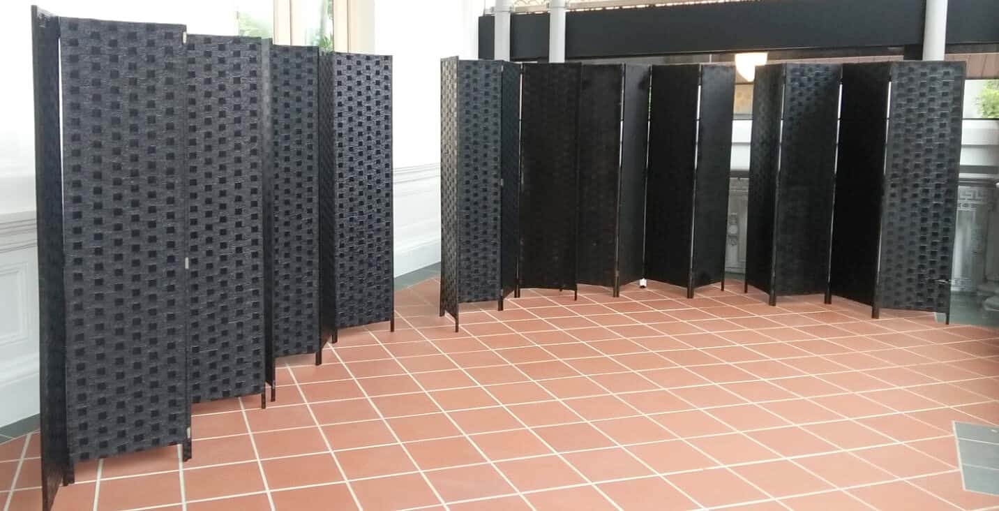 Foldable Partition Black - Events Partner
