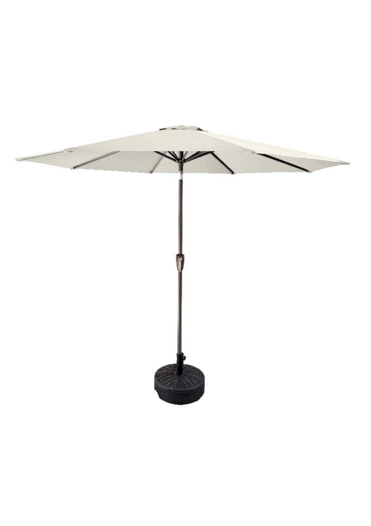 Classic Parasol - White With 4FT Round Table - Events Partner