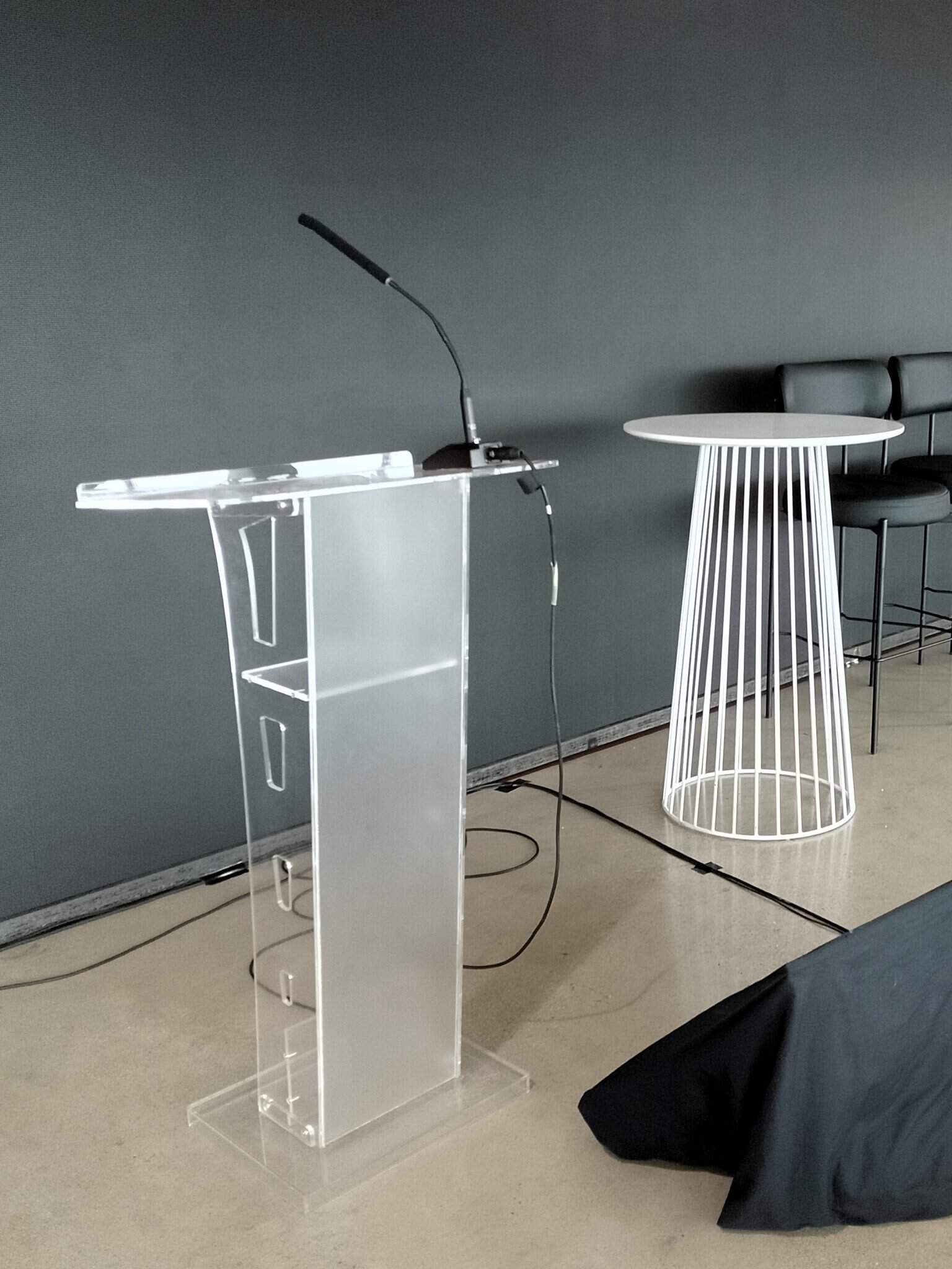 Classic Acrylic Rostrum [1100mmH] - Events Partner