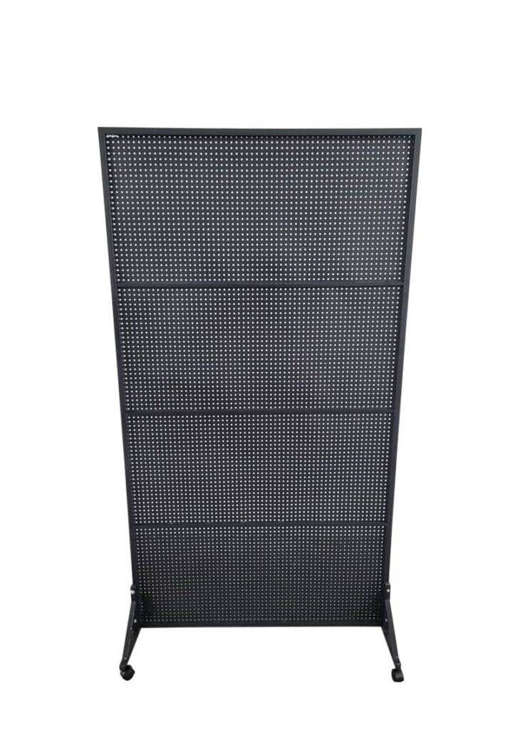 Peg Board Wall Partition Black - Events Partner