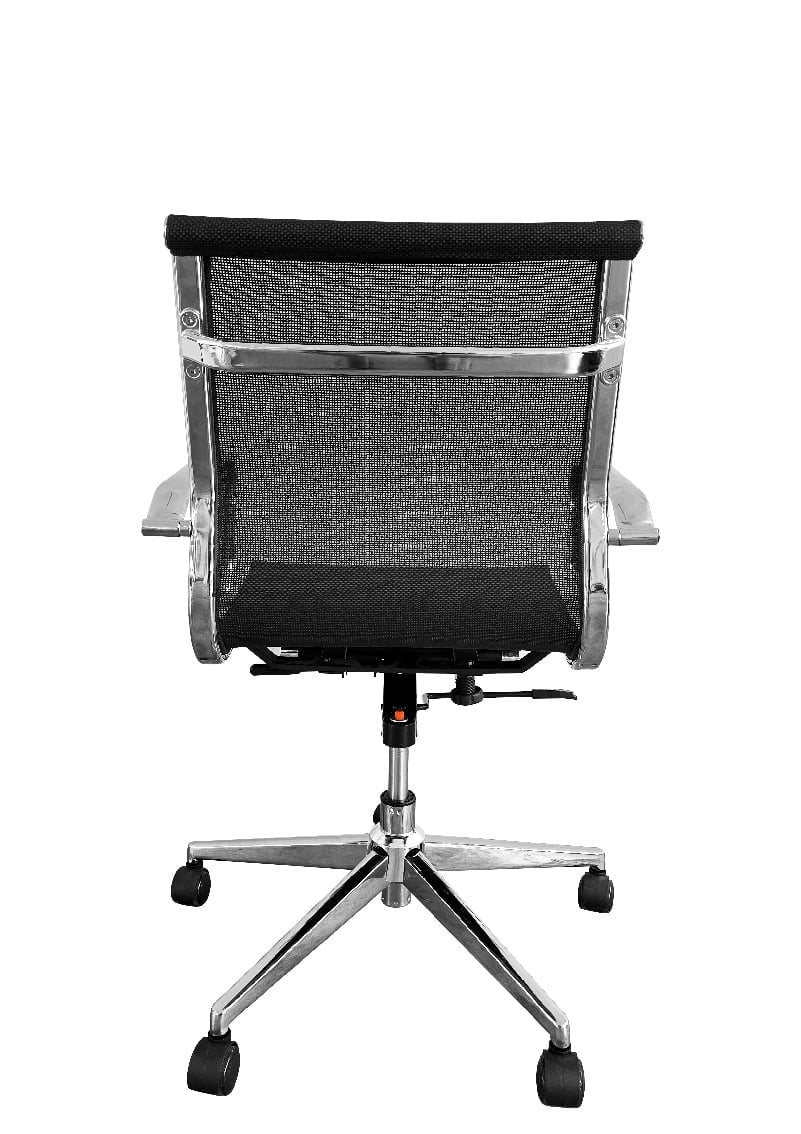 Replica Eames Mesh Executive Office Chair Mid Black - Events Partner